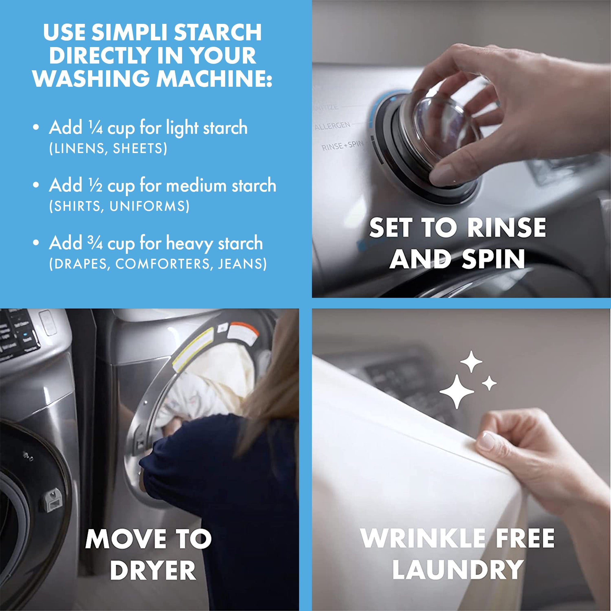 Read Our Instructions Of Laundry Starch For Arts & Crafts